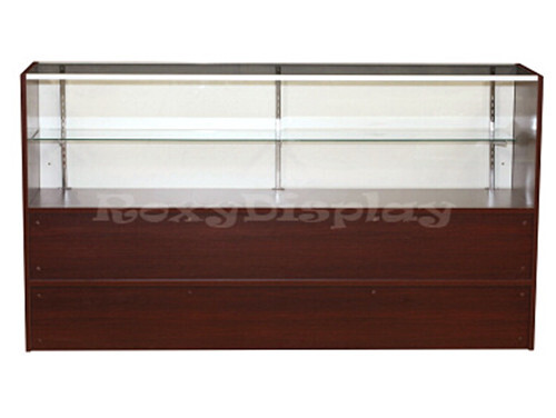 Cherry Half Vision Showcase 70" Display Store Fixture Knocked Down #SC ...