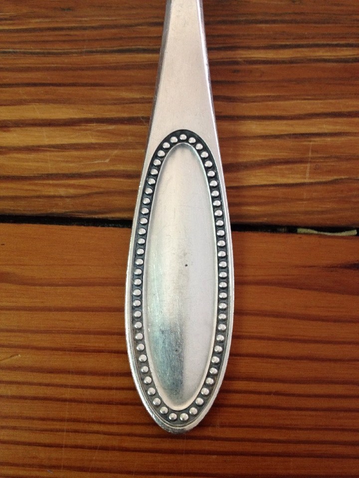 Vintage Bruckmann Silverplate 90 Serving Spoon Antique Flatware 8.25 ...