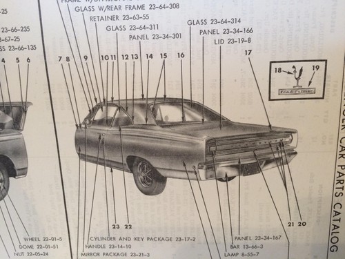 1968 Plymouth Road Runner w decor pkg Complete Bird Reflective Decal ...
