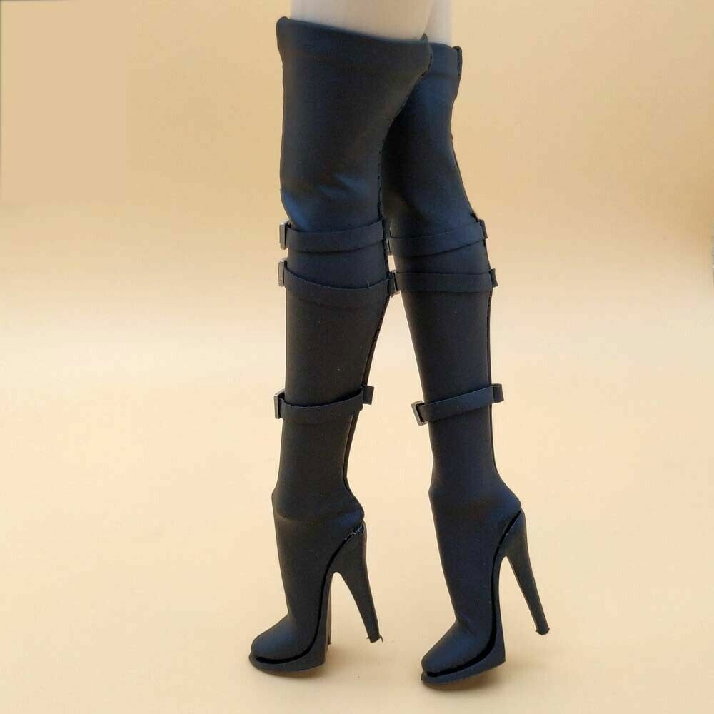 1/6 Scale Trendy High-Heeled Boots Shoes Model Fit 12" Female Action ...