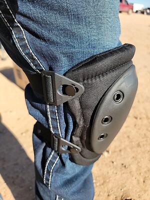 Mil Force Assault Tactical Knee Pads Black | eBay