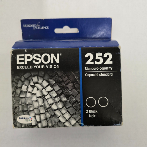 Epson 252 Black Ink Cartridge (T252120) Combo 2 Pack EXP 2020 | eBay