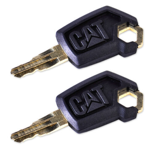 2Pcs Heavy Equipment keys for CAT 5P8500 Caterpillar Excavator Ignition ...