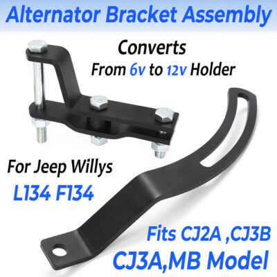 For Willys Jeep CJ2A Alternator Bracket Assembly L134 F134 Engines CJ3B ...