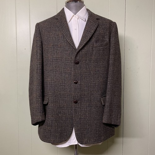 Harris Tweed England Tweed 3 Button Blazer Sport Jacket Size 42R | eBay