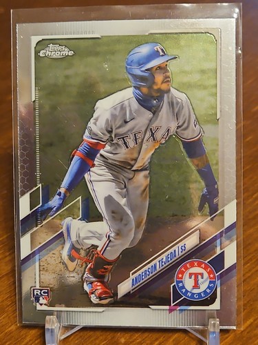 Anderson Tejada RC ROOKIE 2021 Topps Chrome Baseball #184 Base Texas ...