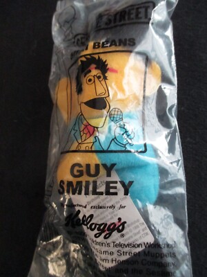 Kellogg's Sesame Street Mini Beans Guy Smiley 1999 in original package ...