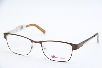 NEW NEW BALANCE NB 629-1 BRONZE BROWN AUTHENTIC EYEGLASSES FRAMES 52-17 ...