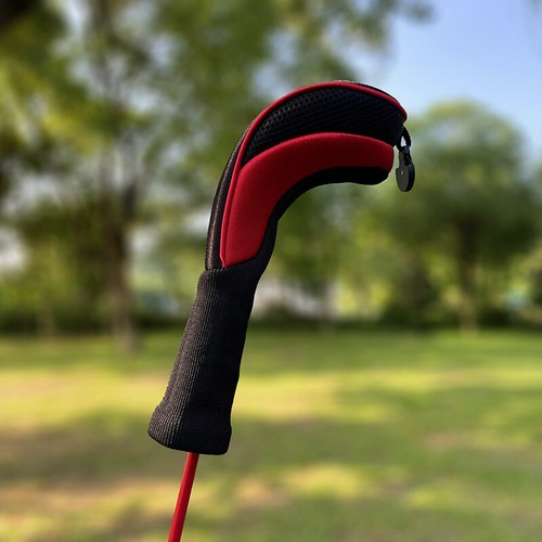 Minimalist Premium Red Golf Club Head Cover Driver 35 Wood Hybrid UT ...