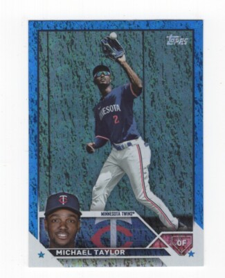 2023 TOPPS SERIES 2 BASEBALL BLUE FOILBOARD 452/999 MICHAEL TAYLOR ...