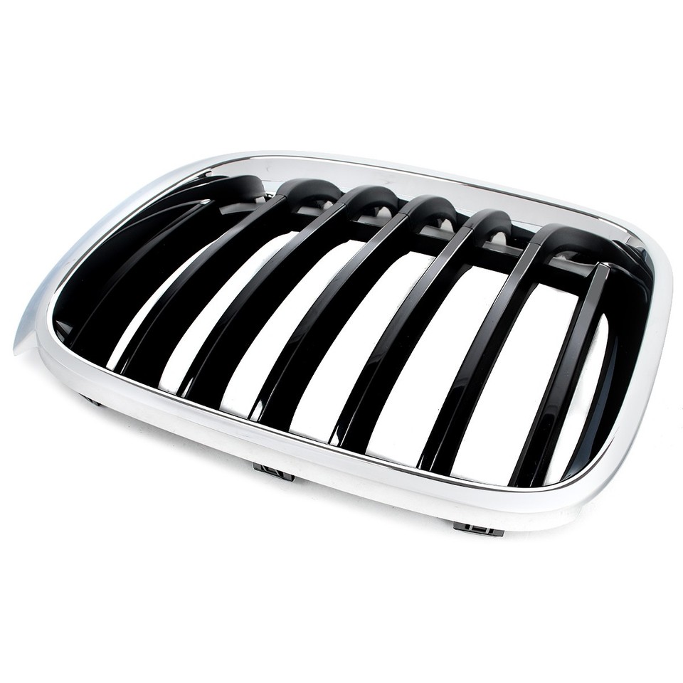 Chrome+Black Front Left Side Kidney Grill Grille For 2014-2017 BMW F25 ...