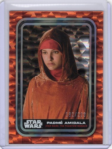 Padme Amidala 2023 Topps Star Wars Flagship ORANGE FOILBOARD 182/299 ...