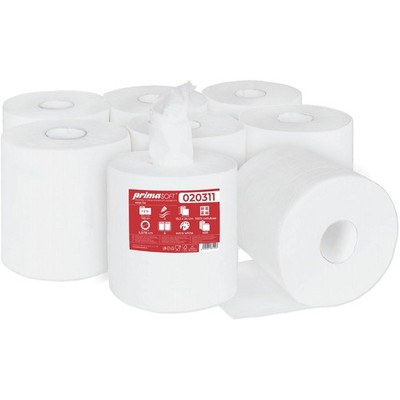 primaSOFT 020311 Putzpapier Rolle, Reinigungstücher saugfähig Zellulose ...