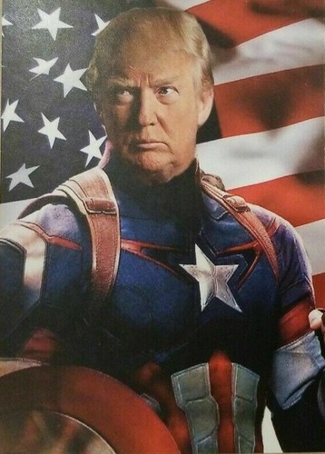 Trump as Captain America MAGA Political Victory | eBay