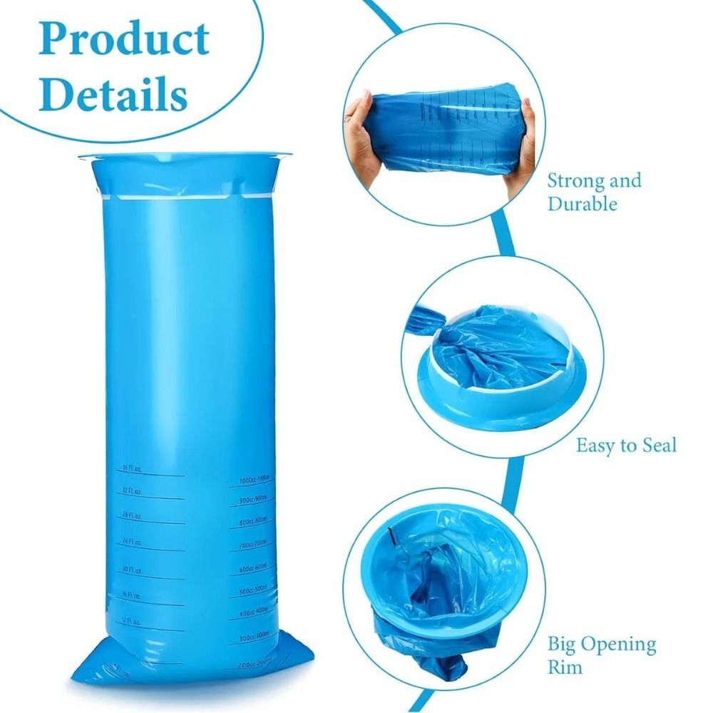 10Pcs Vomit Cleaning Bag Leak Resistant Throw Up Bags 1000ML Nausea ...