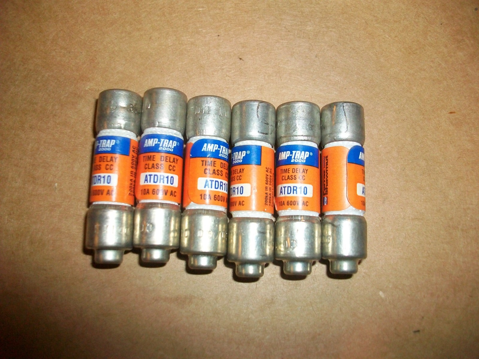 6pc Amptrap Class CC Fuse ATDR10 10AMP USED | eBay