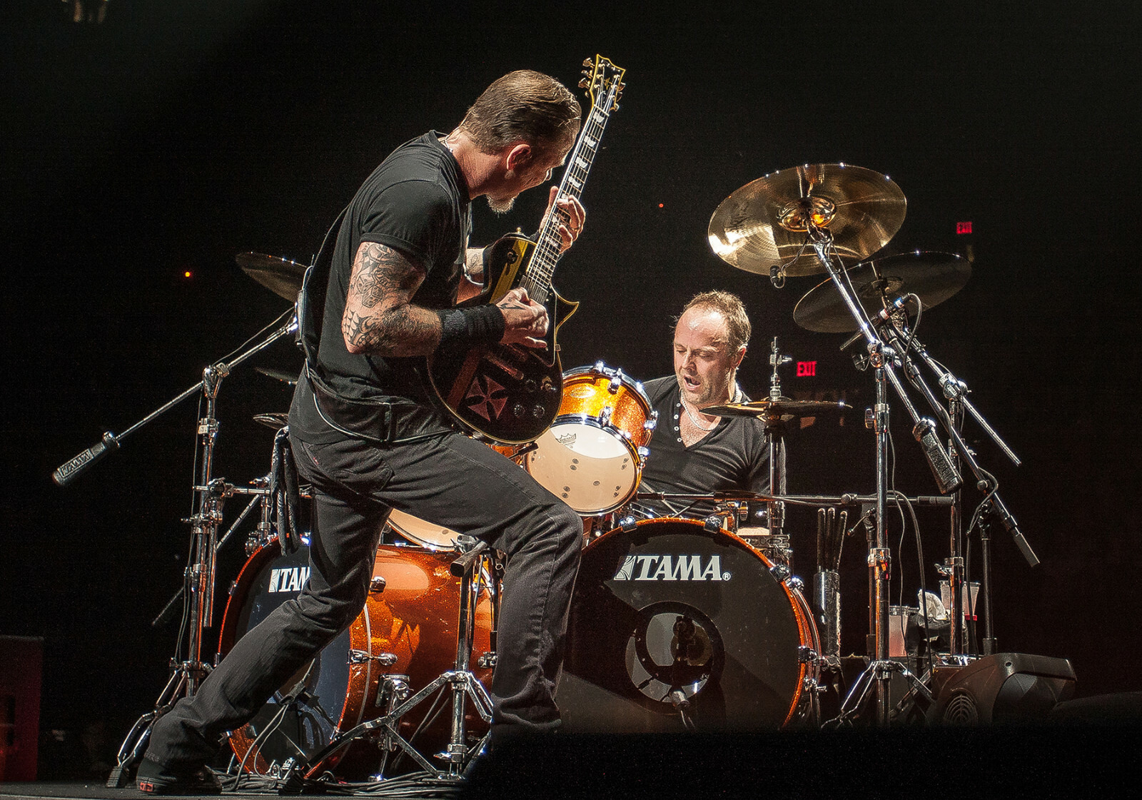 Metallica: Lars & James (LIVE) (original photo) 13x19 @ MSG 2009 | eBay