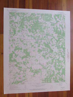 Everton Arkansas 1968 Original Vintage USGS Topo Map | eBay