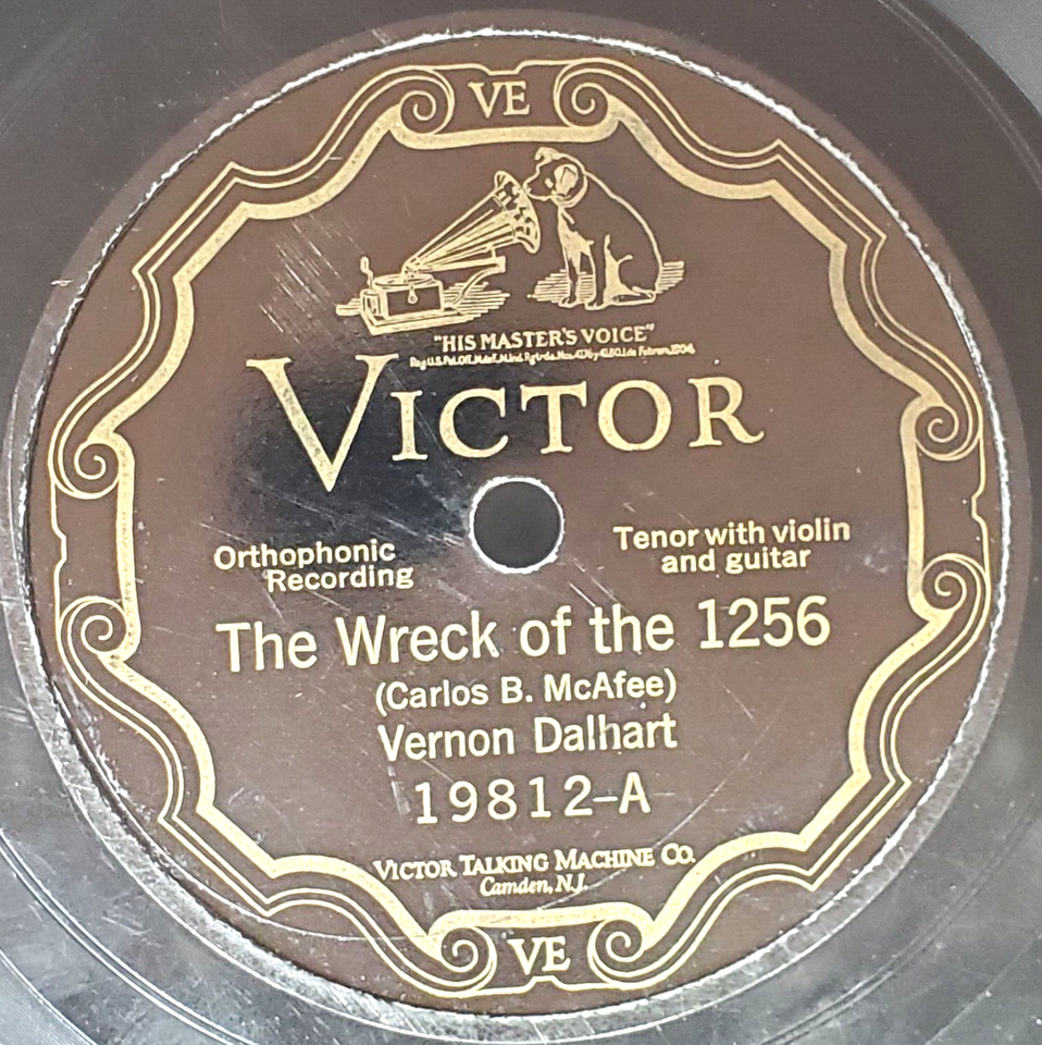 Vernon Dalhart 1925 VG 78 RPM 10 in Victor 19812B Shellac Mother's ...