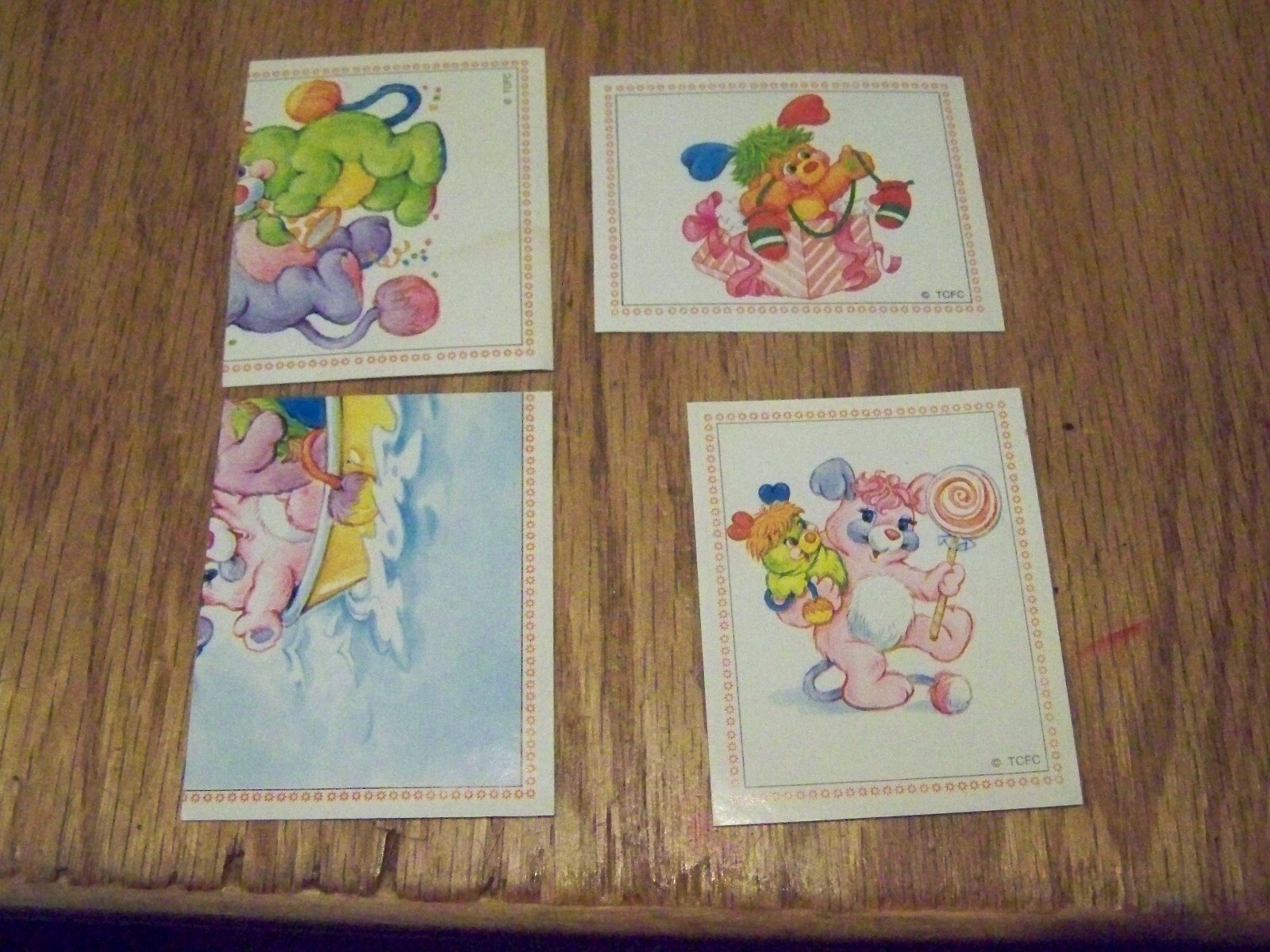 POPPLES PANINI STICKERS 1987 4 STICKER LOT # 6 | eBay