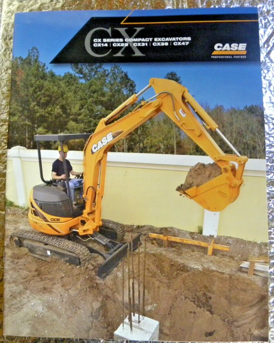 2004 Case CX Series Compact Excavators Factory Dealers Brochure CX14 ...