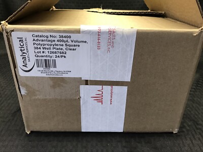 (24/Pack) ANALYTICAL Advantage 400uL PP 384-Well Collection Plate ...