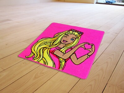 Barbie Doll Movie Love Floor Mat Area Modern Accent Wool Carpet Living ...