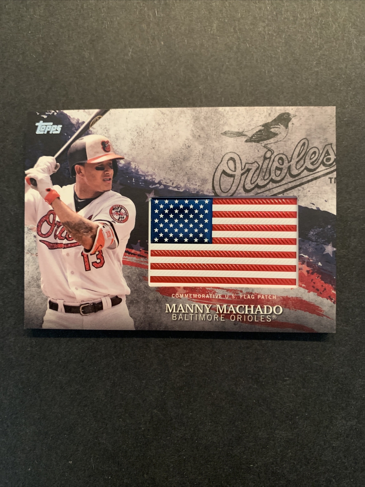 MANNY MACHADO 2018 Topps Series 2 Independence Day Commemorative Patch ...