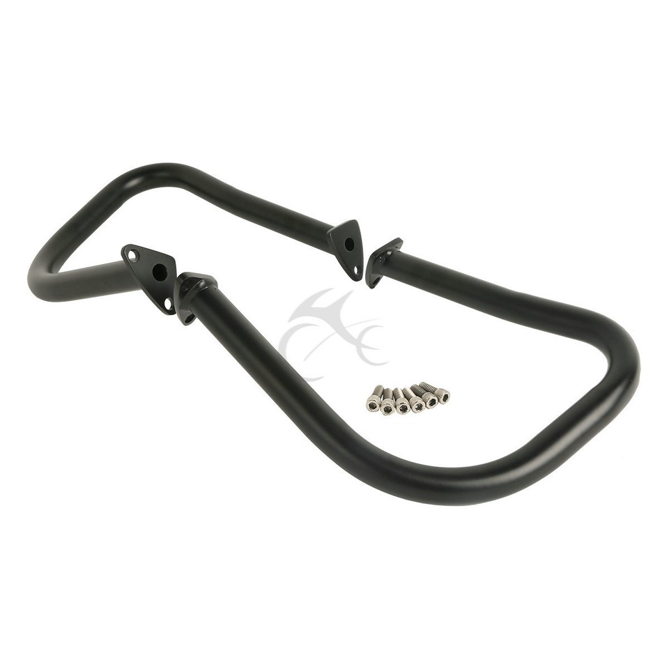 Black Rear Highway Crash Bars Guard Fit For Indian Chieftain Dark Horse ...