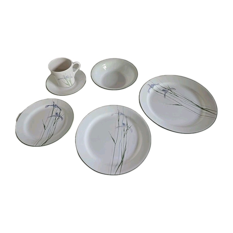 Corelle By Corning Shadow Iris 24 Pc Dish Set Serves 4 | eBay