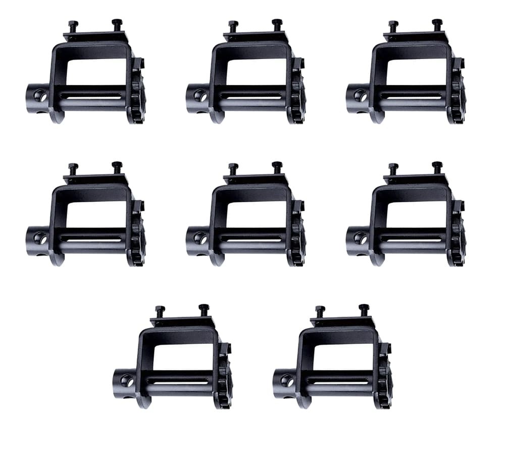 Bolt-On Winch Flatbed Trailer Truck Winches | (8 Pack) | Black