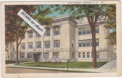 1923 ONEONTA, NY, ONEONTA HIGH SCHOOL BUILDING POSTCARD | eBay.de