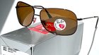 NEW RAY BAN Bronze 64mm Aviator POLARIZED Brown lens Sunglass RB3267 | eBay