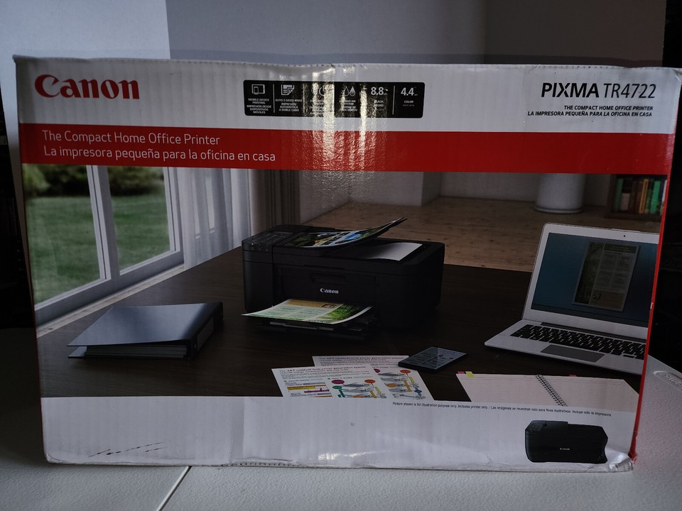 NEW SEALED BOX CANON PIXMA TR4722 WIRELESS INKJET PRINTER - PRINT COPY ...