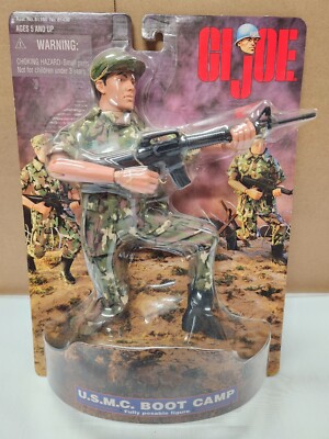 GI JOE USMC BOOT CAMP MARINE CARDED FIGURE No. 81438 1998 G253 | eBay