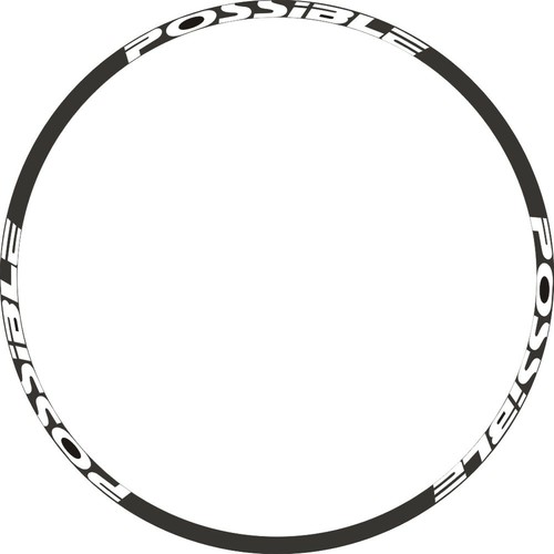 POSSIBLE Rim Decal Stickers Wheel Vinyl Placement MTB Bike Cycle For26 ...