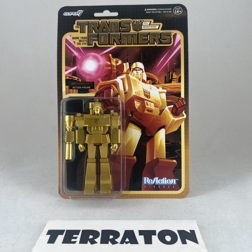 Transformers Gold MEGATRON Super7 ReAction Figure (Exclusive Golden ...