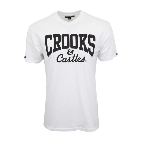 CROOKS & CASTLE MENS OG CORE LOGO T SHIRT WHITE | eBay