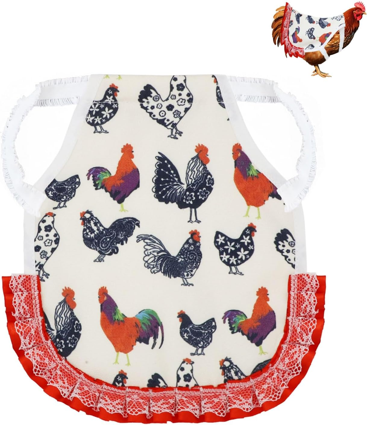 Hen Saddle Apron Hen Apron with Elastic Straps Waterproof Chicken ...
