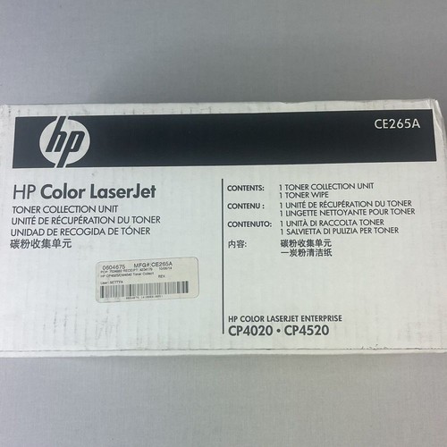 HP COLOR LASERJET TONER COLLECTION UNIT CE265A - CP4020-CP4520 NEW IN ...