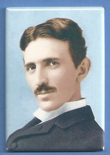 NIKOLA TESLA *2X3 FRIDGE MAGNET INVENTOR ELECTRICAL ENGINEER ...