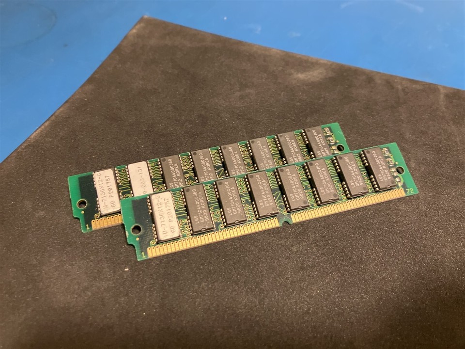 2x 4MB 1Mx36 FPM 72-Pin Parity 60ns Fast Page Mode SIMM Memory RAM 8MB ...