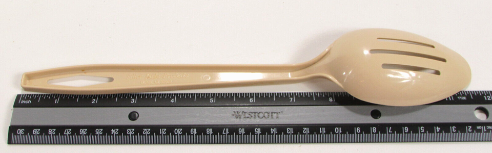 Tailor Made Slotted Nylon Spoon 11.5" Almond Made In Usa Elroy, Wi | eBay