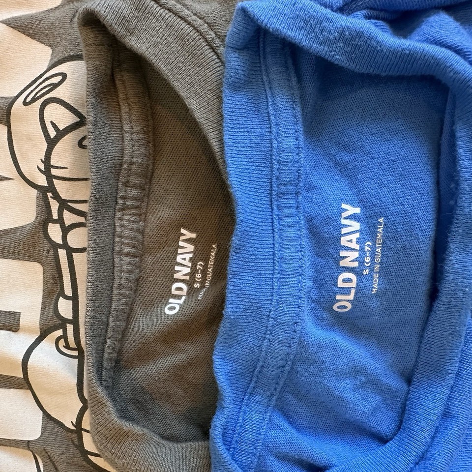 Old Navy Boys Long Sleeve T-Shirt Size 6/7 Green Mario Blue Video Game ...