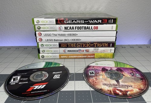9 Xbox 360 Games Gears of War Lego Madden NCAA Video Microsoft Tested ...