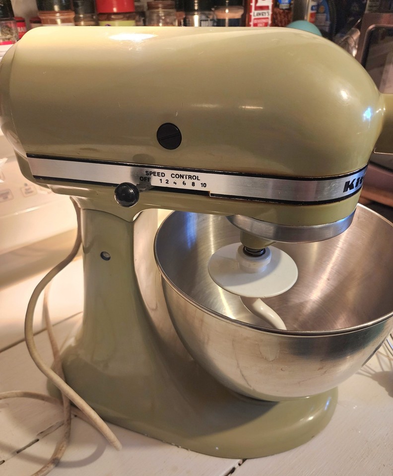 VTg KitchenAid Hobart Tilt Stand Mixer Model K45 250W Green/Bowl ...