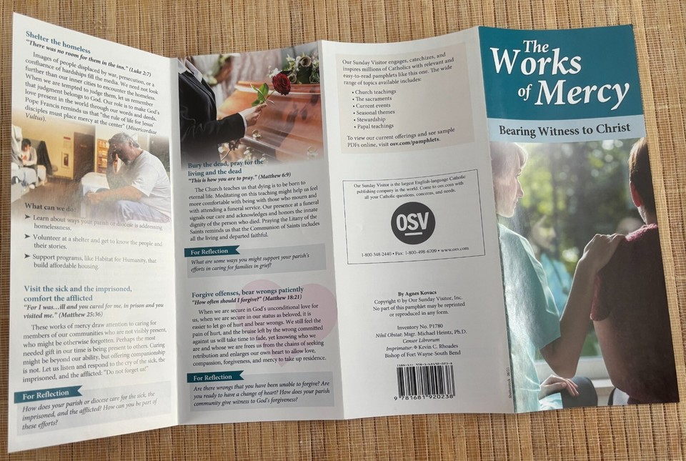 Prayer Pamphlet: The Works of Mercy - Bearing Witness to Christ ***NEW ...