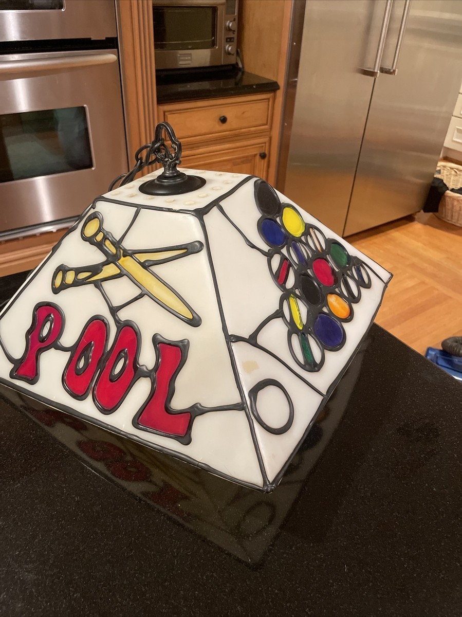 Stained Glass Table Lights Billiards