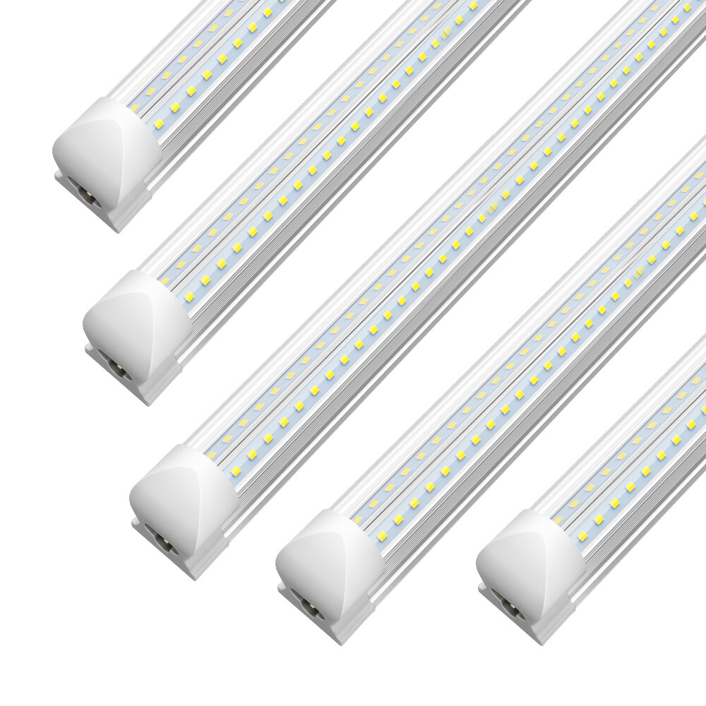 T8 4FT LED Tube Light Garage Ceiling LED Shop Lights Fixtures 6500K 4 ...