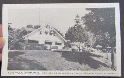 Vintage Postcard - Boyd Villa, Motel at 369 Hiram St Niagara Falls ...